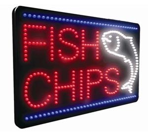 Fish And Chips Sign